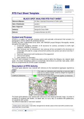 RTD Fact Sheet Template - BLACK SPOT ANALYSIS RTD FACT SHEET | CIVITAS